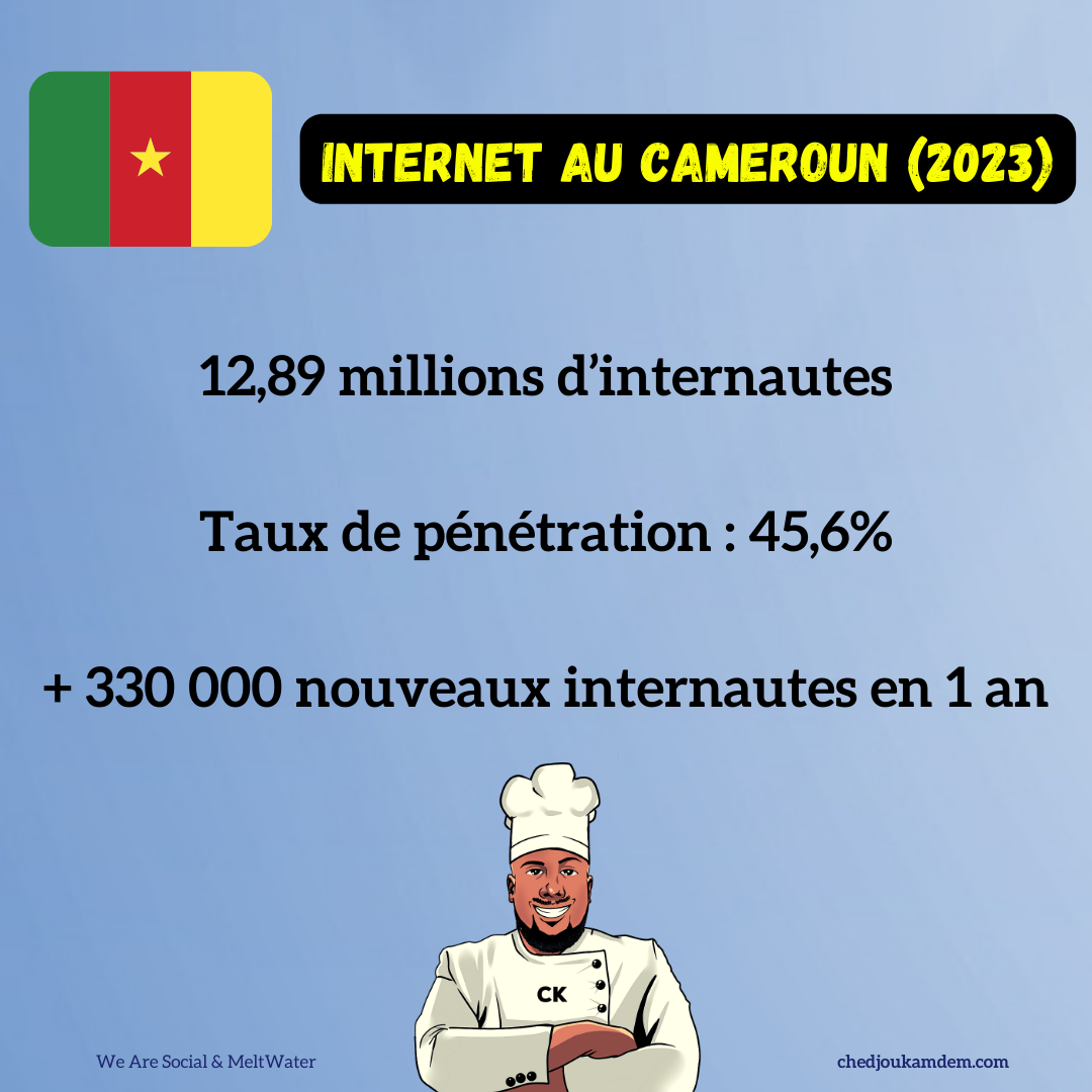 Chiffres Internet au Cameroun (2023) – Le Storytelling du Community Management au Cameroun